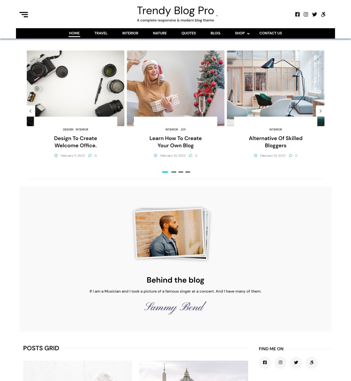 Free & Premium Clean Design WordPress Themes 2022 - Blaze Themes