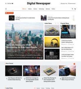Digital Newspaper WordPress Theme | 5k+ active installations