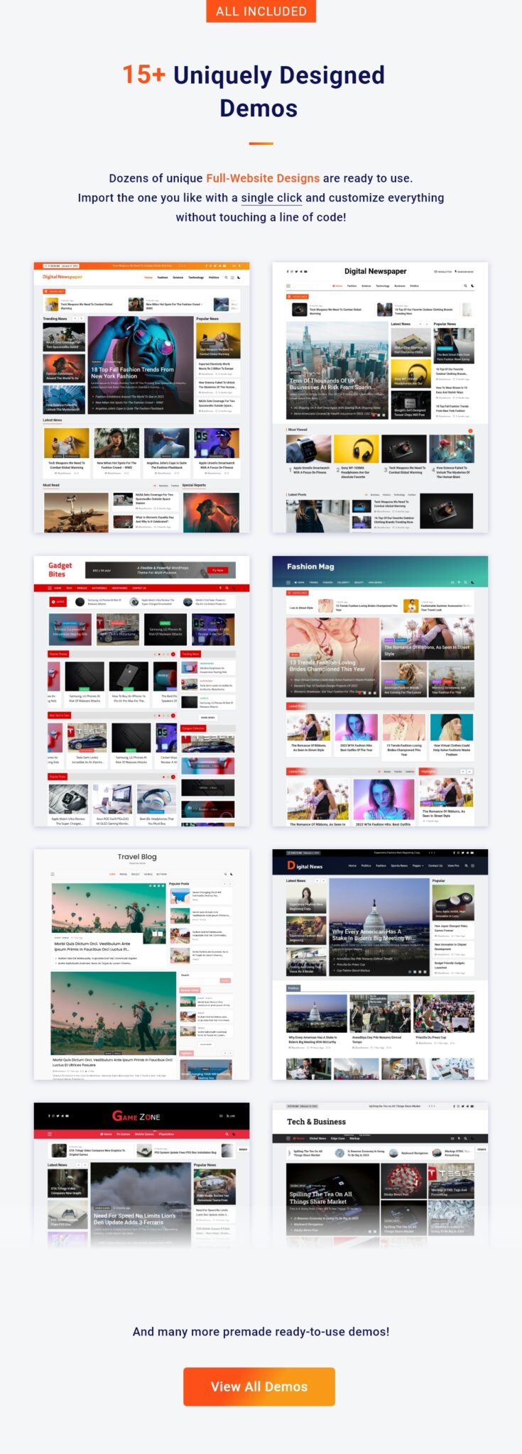 Digital Newspaper Pro Theme With Three-Column Main Banner